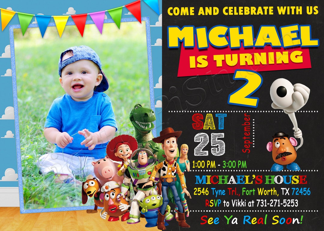 Toy Story Invitation Toy Story Birthday Invitation Toy Story Party Toy ...