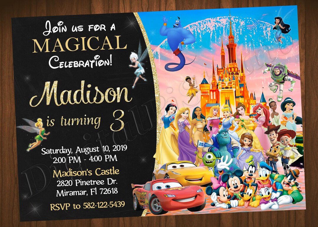 Castle Invitation Castle Birthday Invitation Castle Party Castle Invite ...