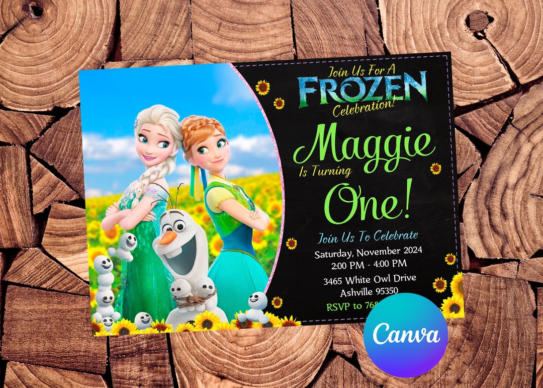 Frozen Fever Invitation Frozen Birthday Invitation Frozen Party Frozen ...