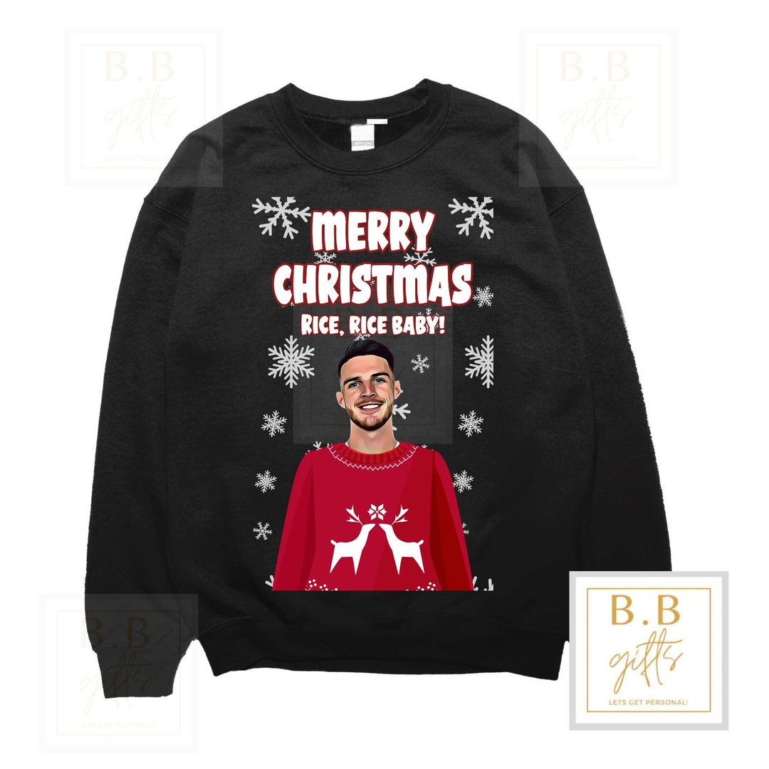 DECLAN RICE Inspired Christmas Jumper Rice Rice Baby - Etsy