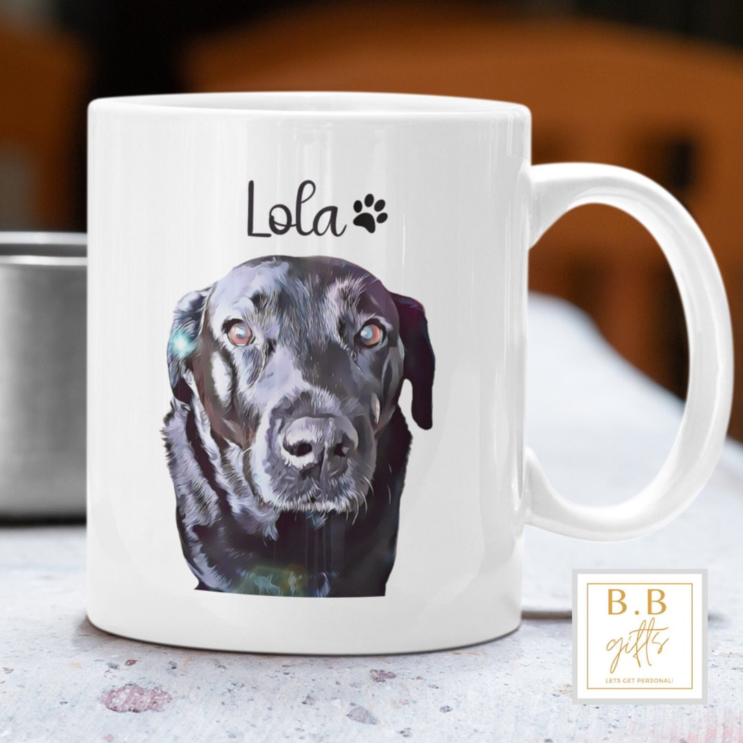 PET PORTRAIT From Photo Custom Cartoonized Coffee Mug - Etsy