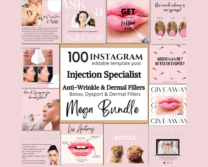 100 Botox and Filler Instagram Posts, Nurse Injector Instagram, Medspa ...