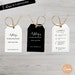 Editable Florist Hang Tag Template: Minimalist Flower Care Guide ...