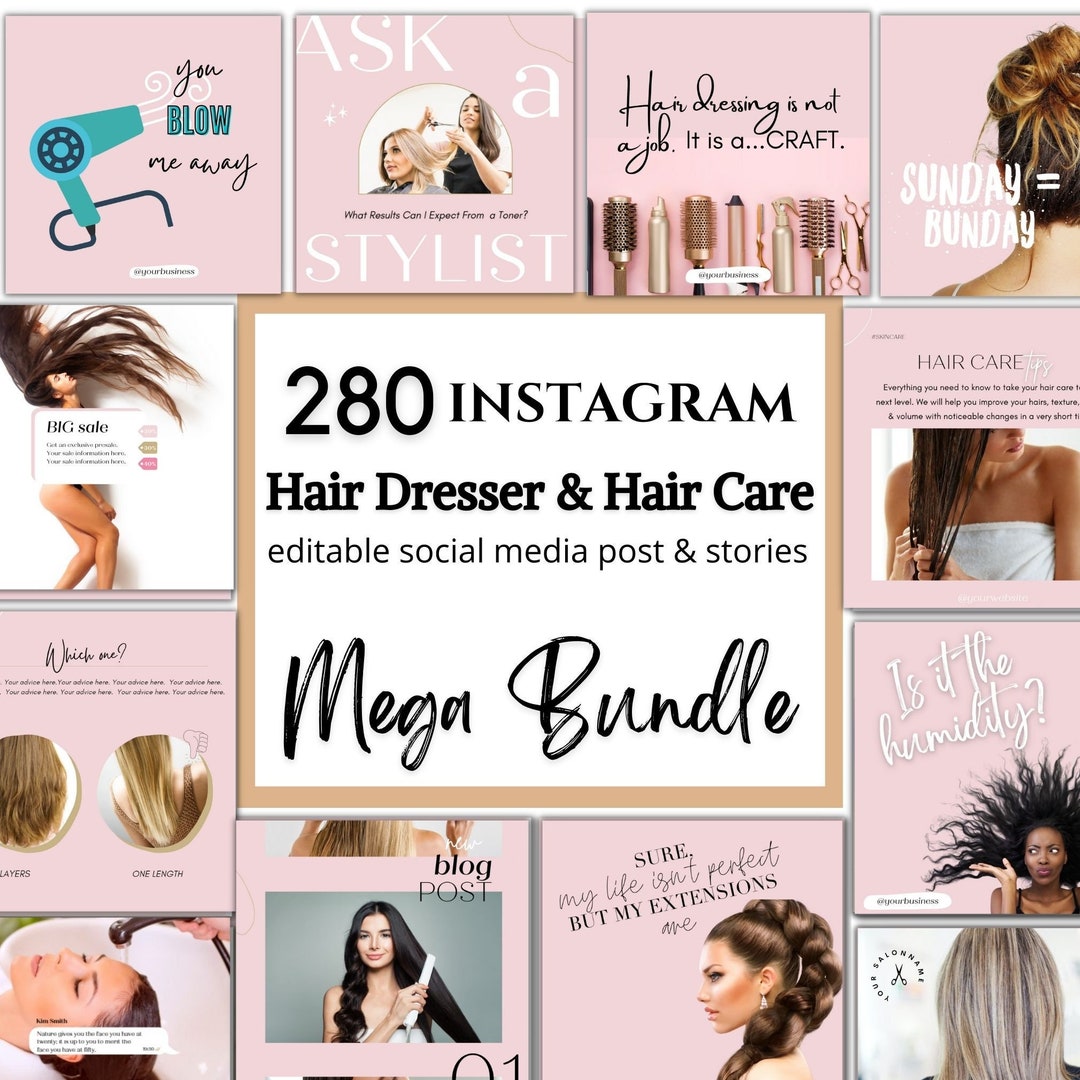 Hair Dresser Instagram Posts, Hair Stylist, Hair Care Social Media ...