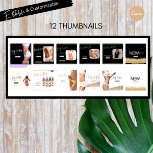 DIY Body Sculpting Website Banner Templates, Editable Website ...