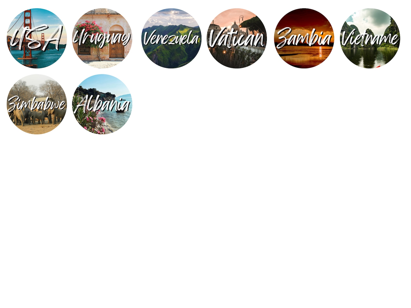 135 Country Instagram Story Highlight Covers Travel Story - Etsy