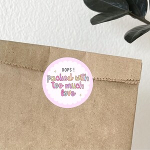 Pastel Packaging Sticker Template Canva, Editable Circle Thank You ...