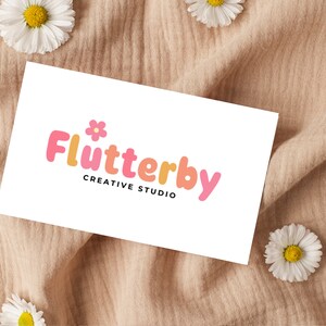 Bright Logo Template Canva, Editable Pink Logo Design, Colorful Logo ...