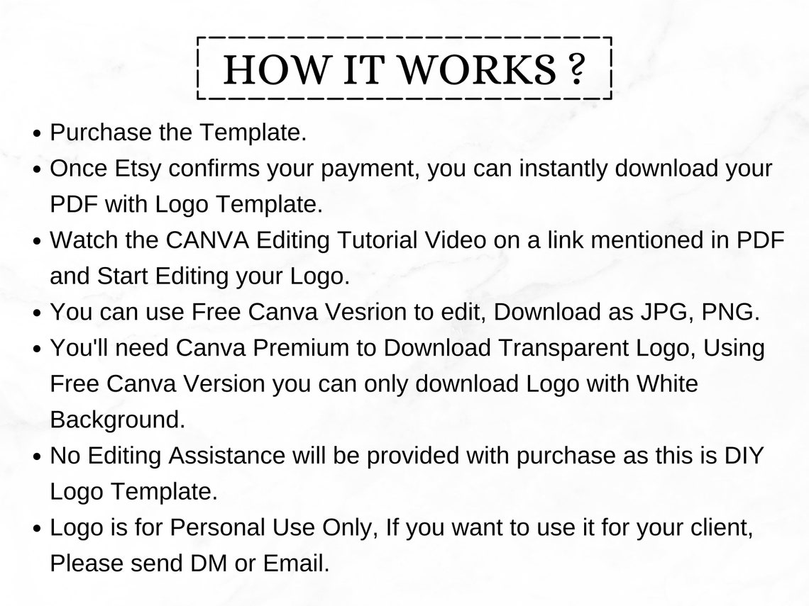 Colorful Logo Template Editable Logo Design DIY Canva Logo - Etsy