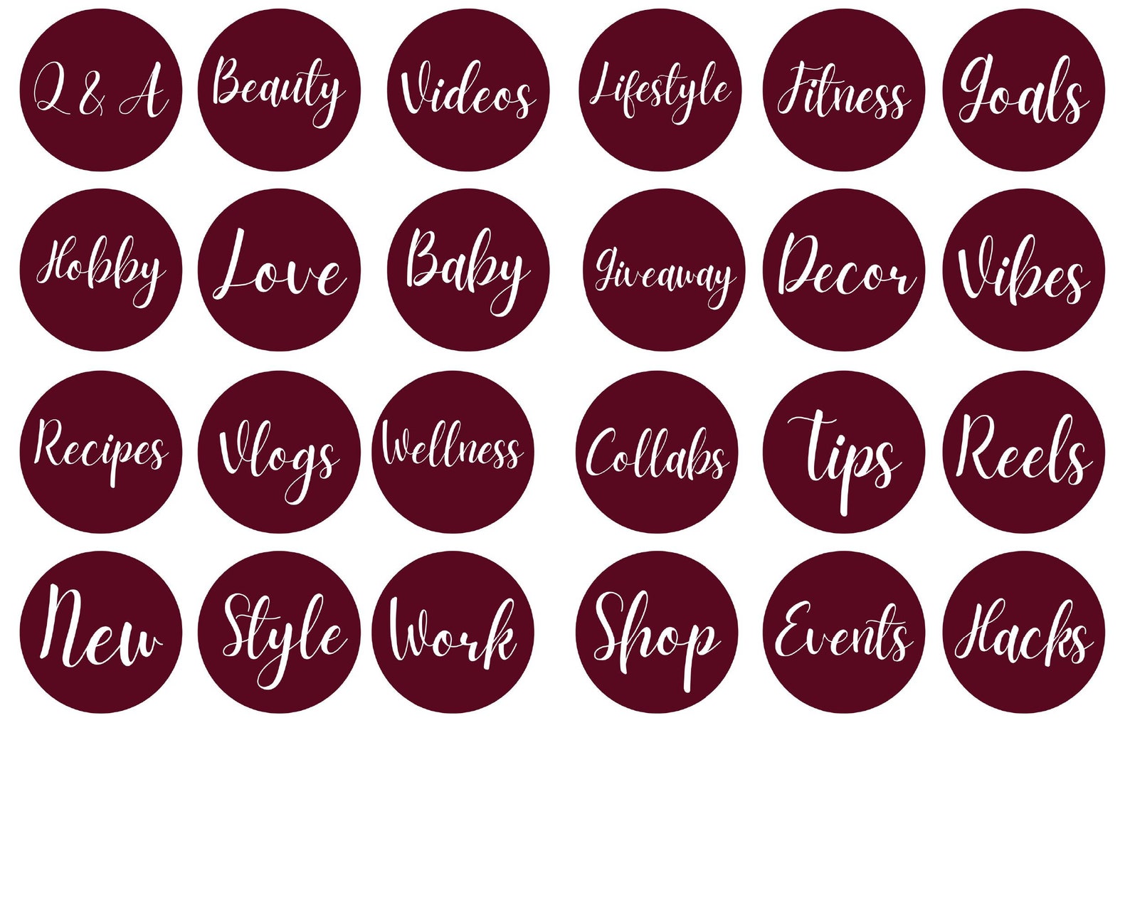 85 Maroon Instagram Highlight Covers, Instagram Story Highlights ...