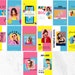 Retro Instagram Story Templates Rainbow Instagram Stories - Etsy