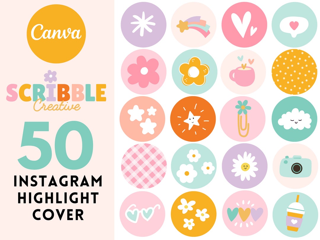 Colorful Instagram Highlight Covers, Pink Instagram Story Icons ...