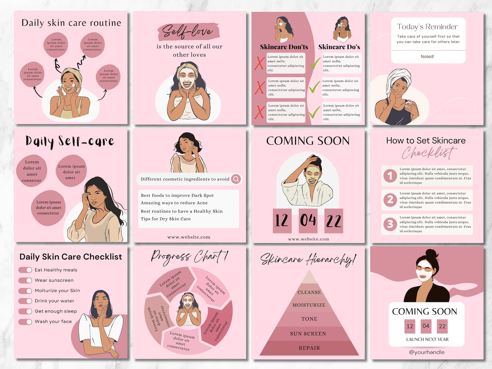 70 Skincare Social Posts Esthetician Instagram Stories - Etsy