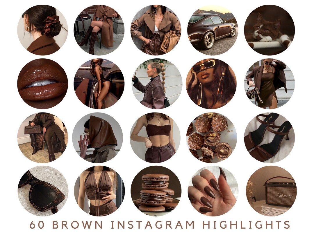 Brown Instagram Highlight Covers, Aesthetic Covers for Instagram ...