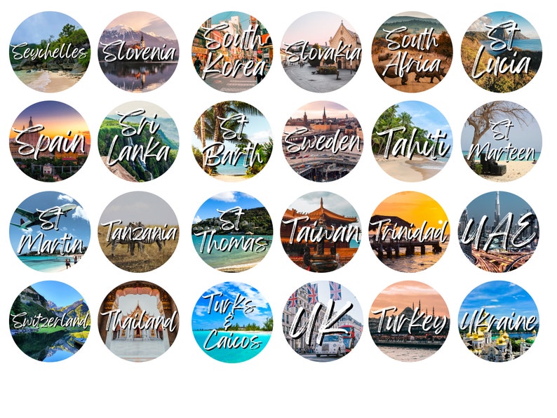 135 Country Instagram Story Highlight Covers, Travel Story Highlight ...