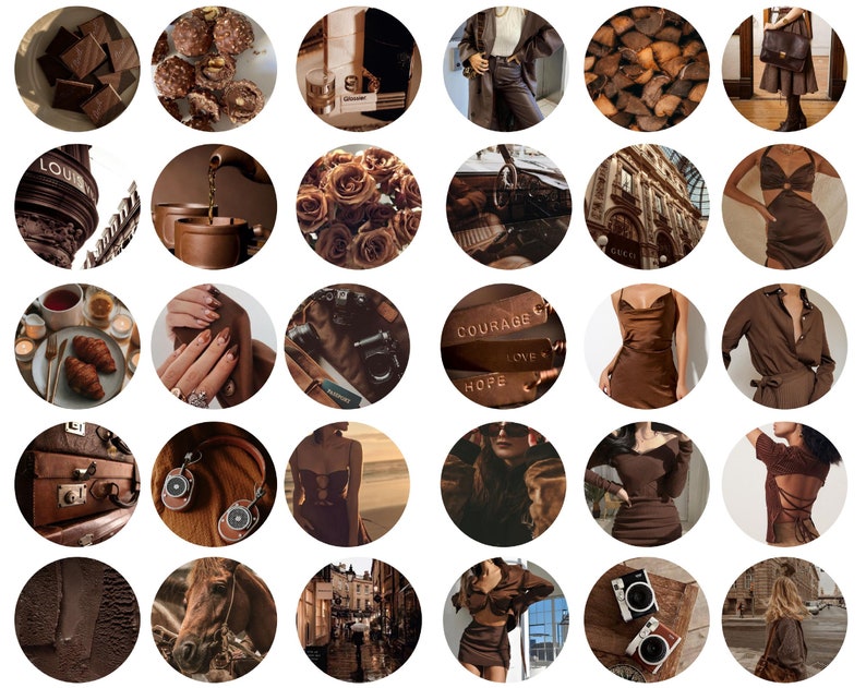 100 Brown Instagram Highlight Covers, Aesthetic Instagram Story ...