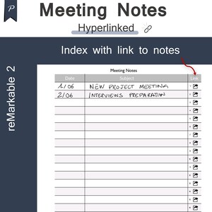 Remarkable Meeting Notebook - Etsy