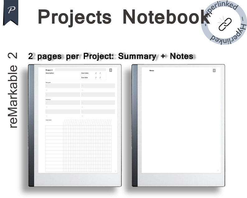 Remarkable Projects Notebook - Etsy