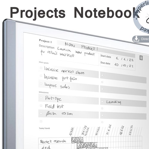 Remarkable Projects Notebook - Etsy