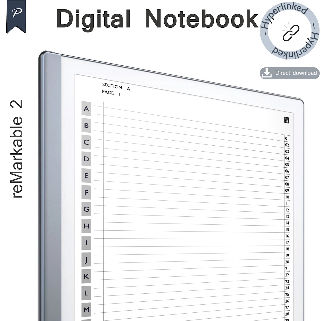 Remarkable Digital Notebook - Etsy