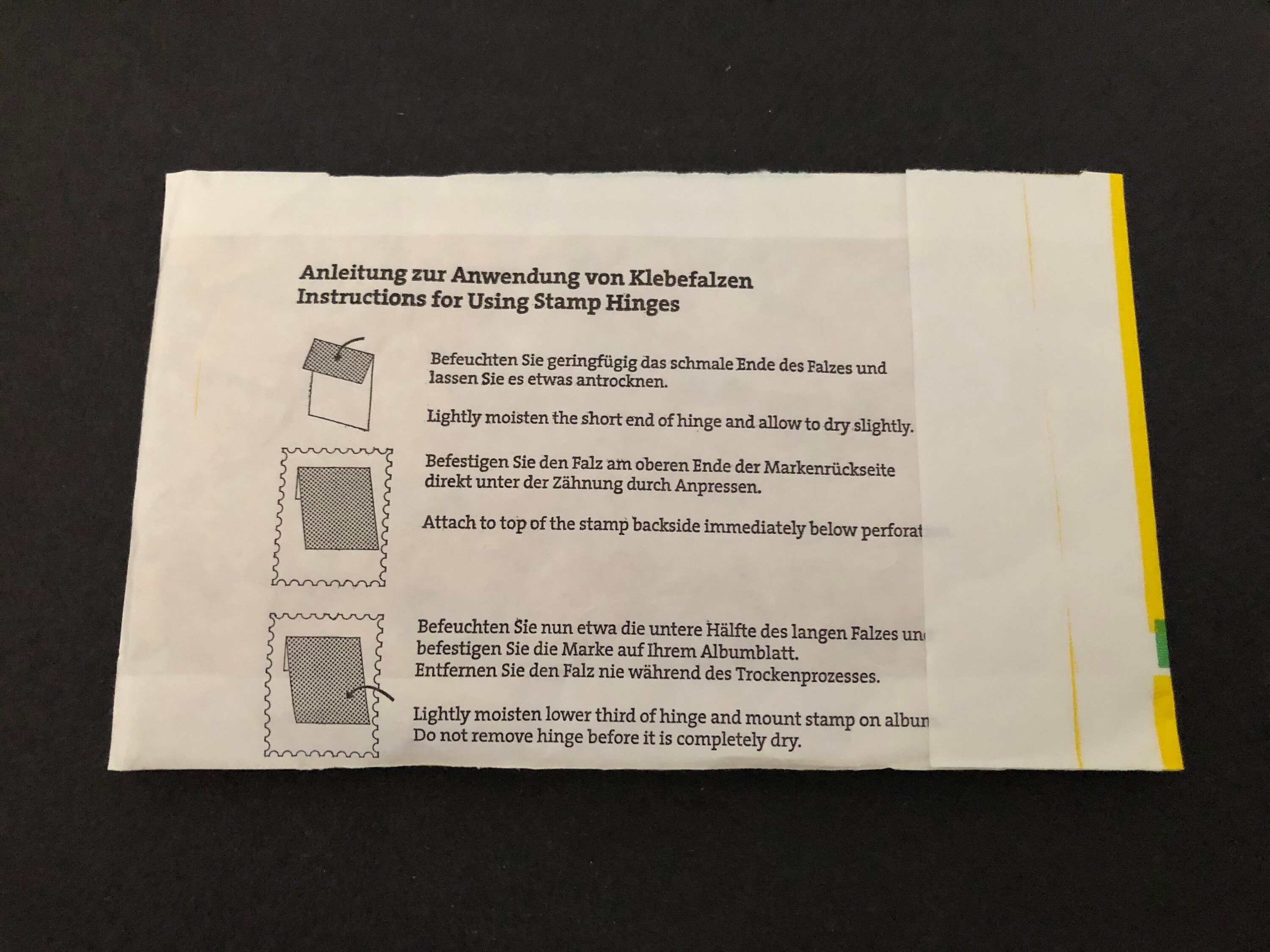 Prinz Stamp Hinges Packet of 1000 Hinges Ready Folded Unopened Packet ...