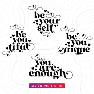 Be You Bundle Clip Art SVG Cut File Includes Svg Dxf Eps - Etsy