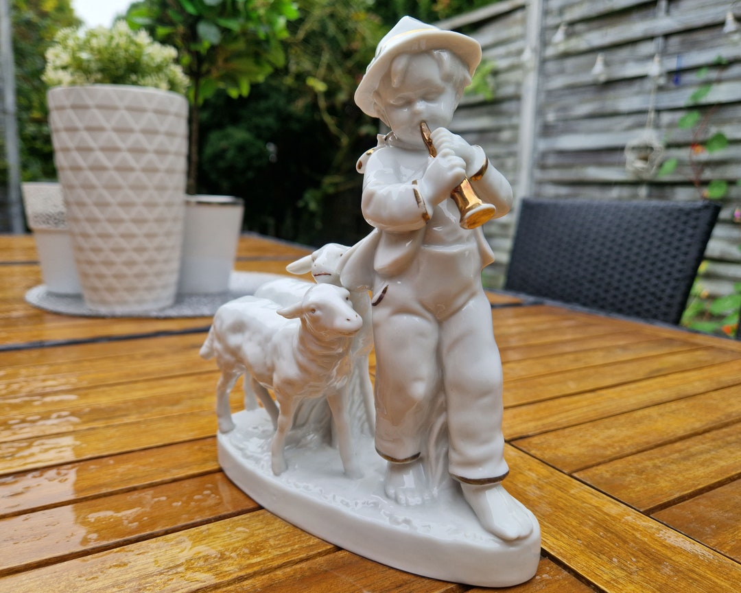 Boy With Sheep, Shepherd With Sheep, Playing Shepherd With Sheep ...