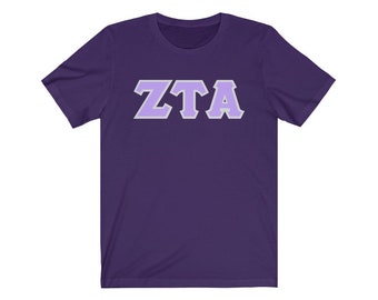 Zta Letter Shirt | Etsy