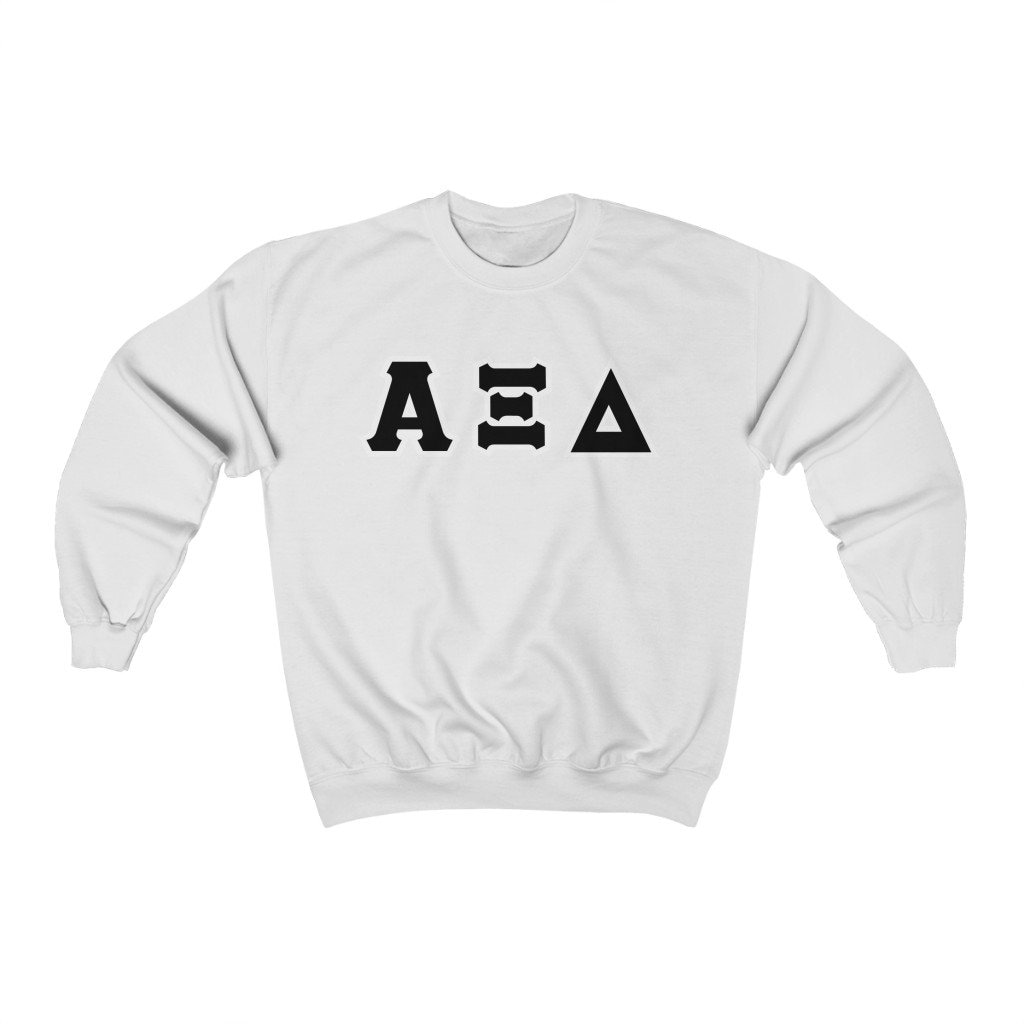 Alpha Xi Delta Printed Letters Black with White Border - Etsy.de