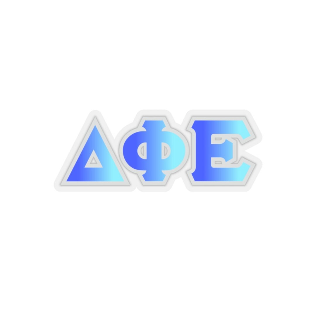 Delta Phi Epsilon Oceans Letter Sticker - Etsy