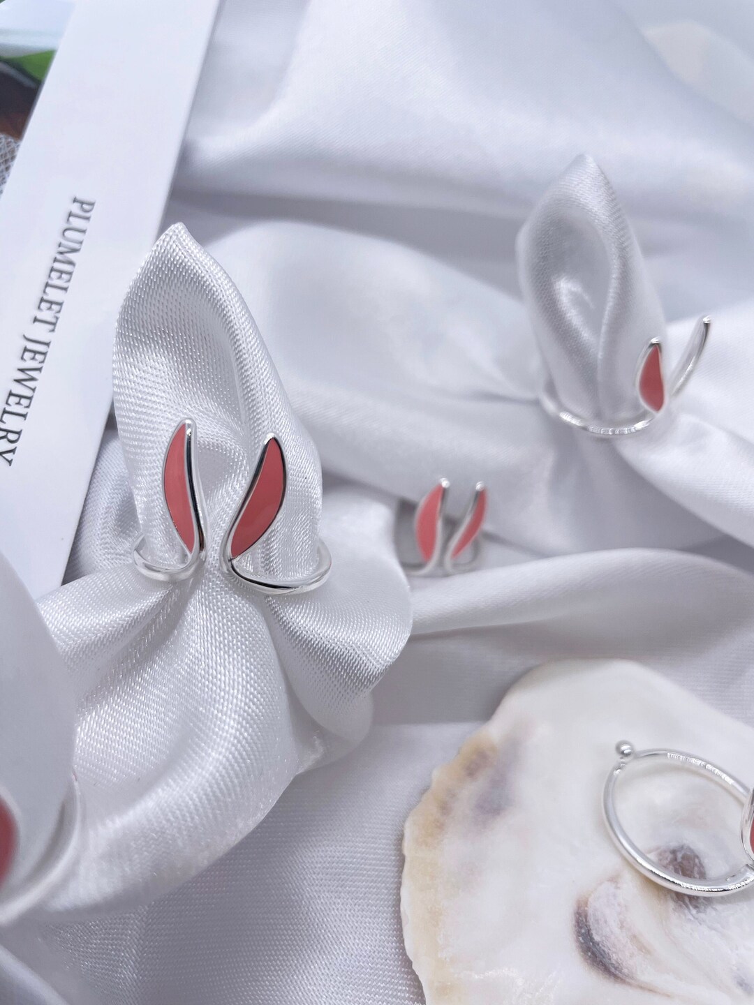 Rabbit Bunny Ears Adjustable Silver Ring - Etsy