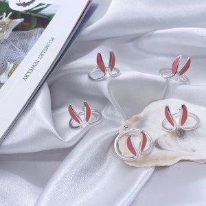 Rabbit Bunny Ears Adjustable Silver Ring - Etsy