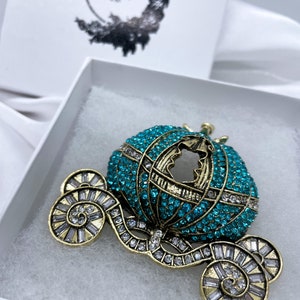 Blue Cinderella Coach Brooch - Etsy
