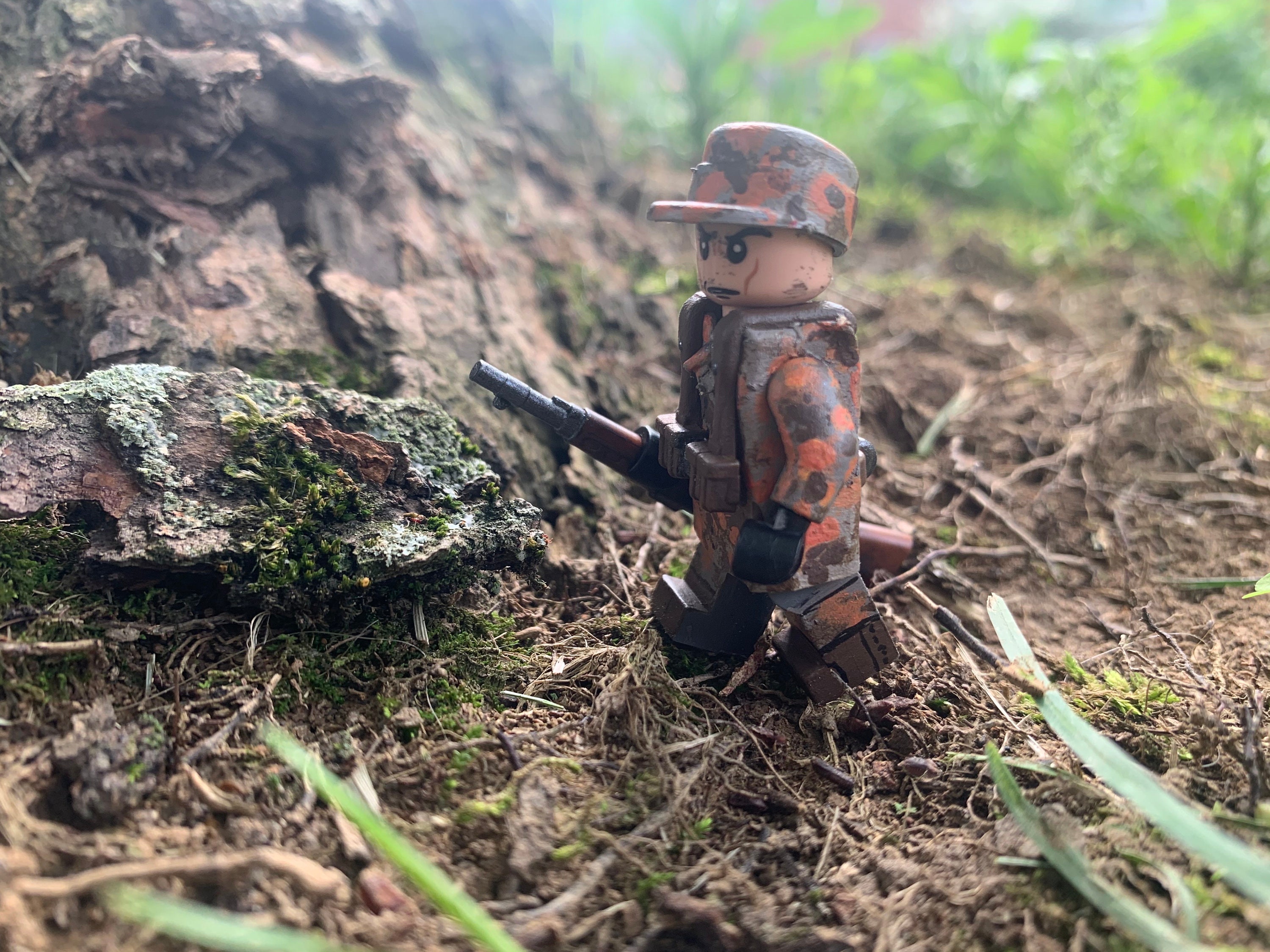 Ww2 German Eichenlaubmuster Camouflage Rifleman Made With Genuine LEGO ...