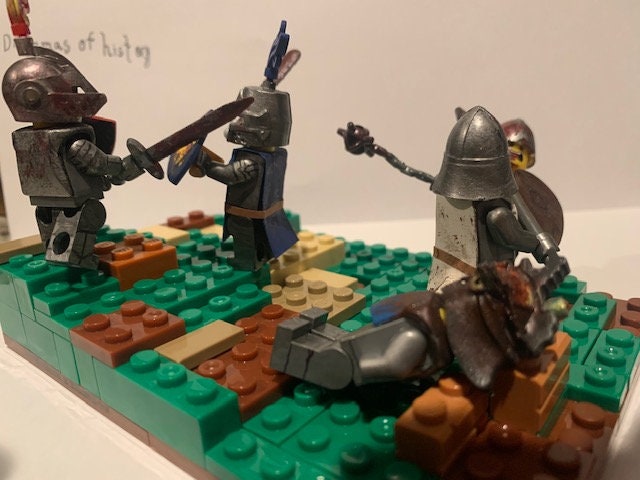 Medieval Battle Diorama, "the Frontiers of Battle." Made With Genuine ...
