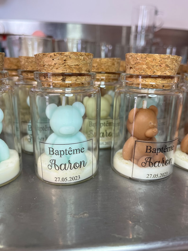 Bougie baptême anniversaire bougie baby shower cadeaux - Etsy France