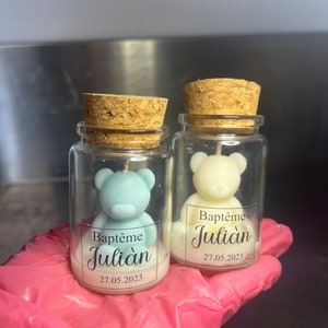 Bougie baptême , anniversaire , bougie baby shower , cadeaux invités ...