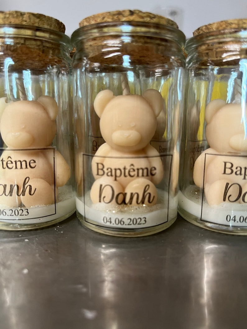 Bougie baptême anniversaire bougie baby shower cadeaux - Etsy France