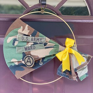 Military Wreath, Camouflage Uniform, Army Sash Wreath - Etsy