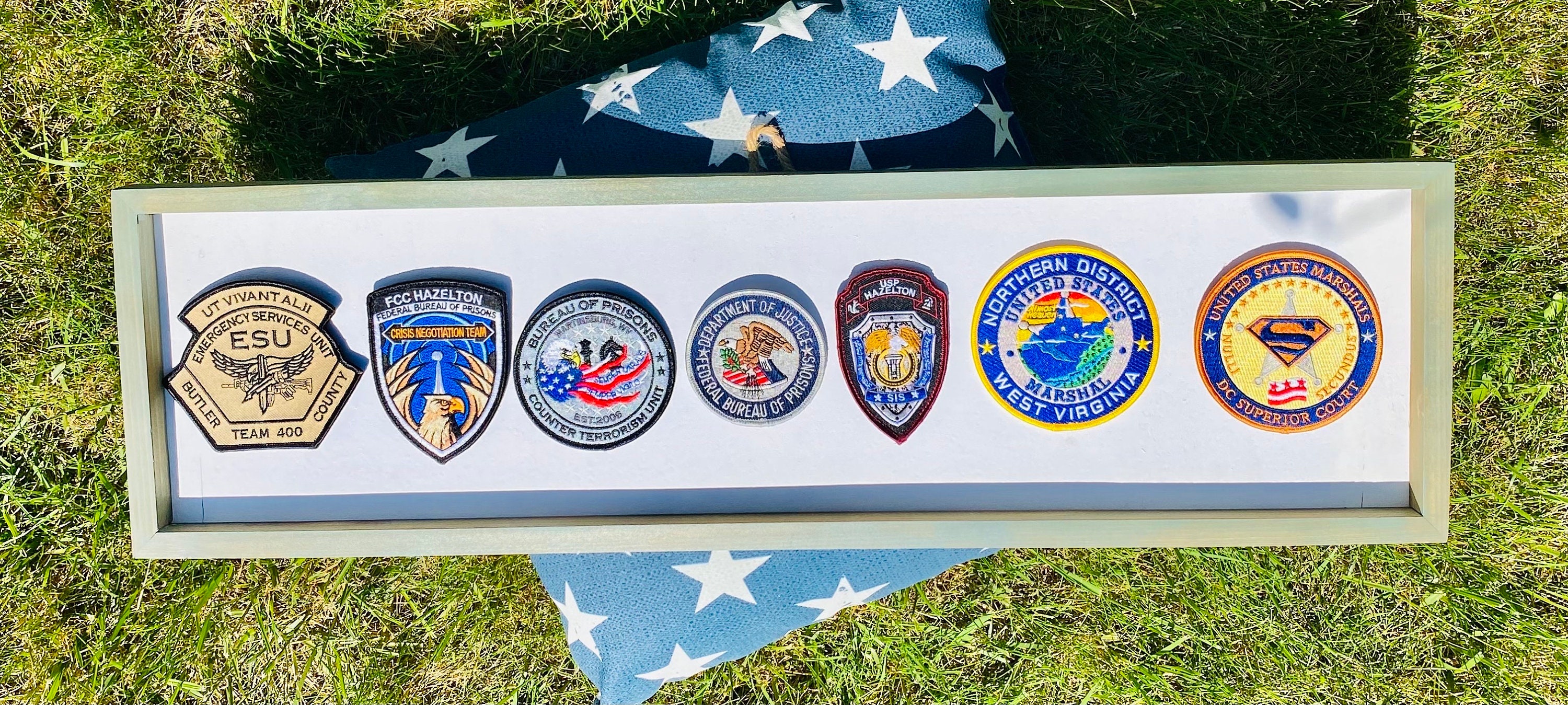 Personalized Patch Holder, Patches, Military, Blue Line, Patch ...