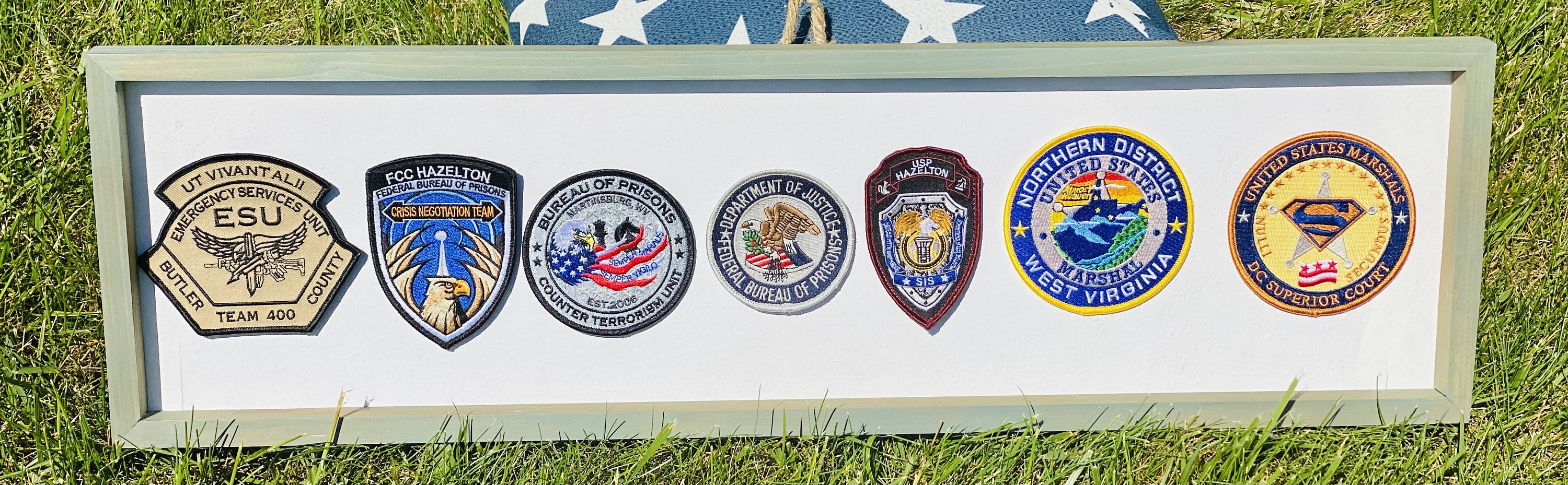 Personalized Patch Holder, Patches, Military, Blue Line, Patch ...