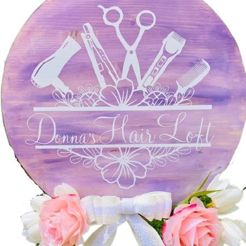 The Hairapist is in Sign Wood Hair Dresser Gift Salon Stylist - Etsy