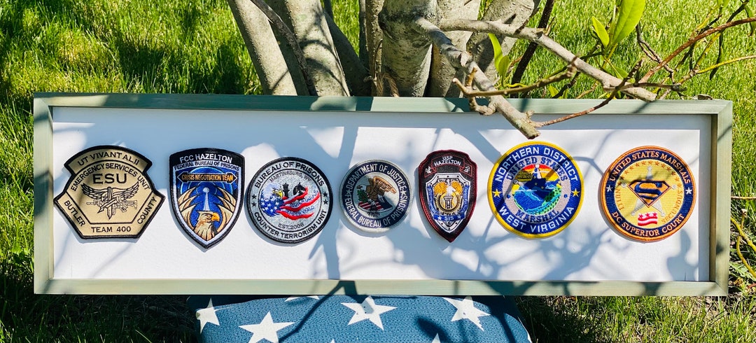 Personalized Patch Holder, Patches, Military, Blue Line, Patch ...