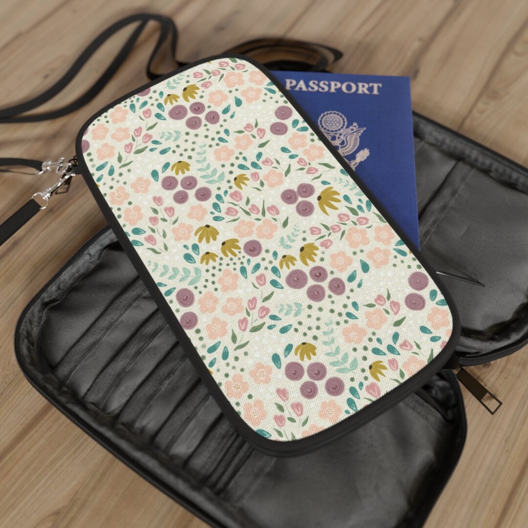 Passport Holder Floral Pattern, Passport Cover Passport Wallet Cute ...
