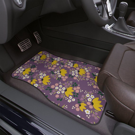 Car Floor Mats Cute Car Mats Car Accessories for Women Cute Car Accessories Boho Car Floor Mat Floral Car Mat Boho Car Accessories Etsy