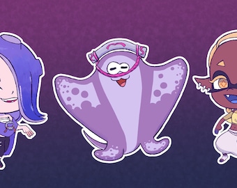 Deep Cut Holographic Stickers Splatoon 3 - Etsy