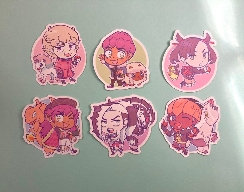 Pokemon Sword and Shield Trainer Stickers - Etsy