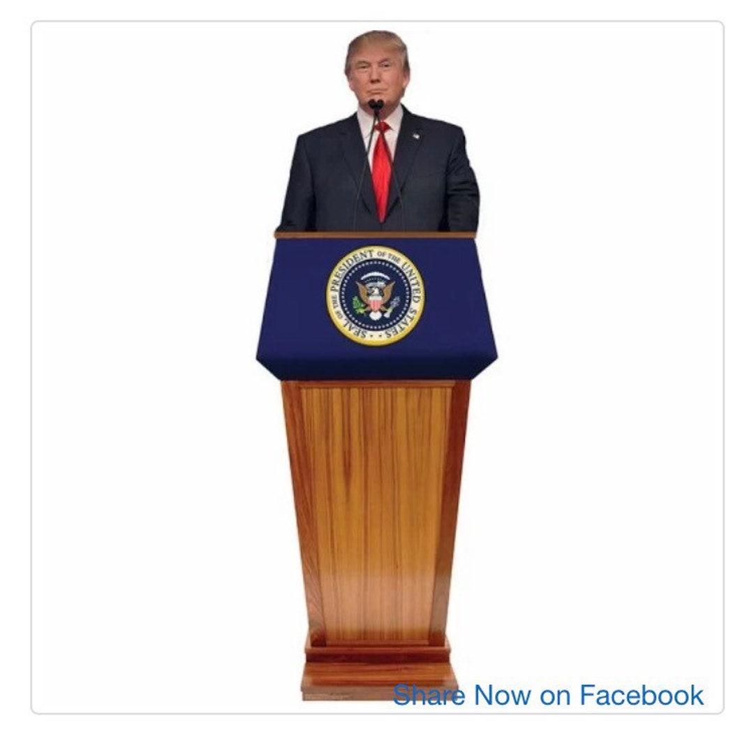 Donald Trump Podium Life Sized Cardboard Cutout FREE SHIP - Etsy