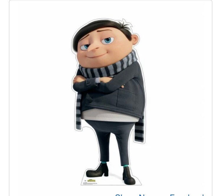 Young Gru Cardboard Cutout minions Rise of Gru FREE SHIP - Etsy