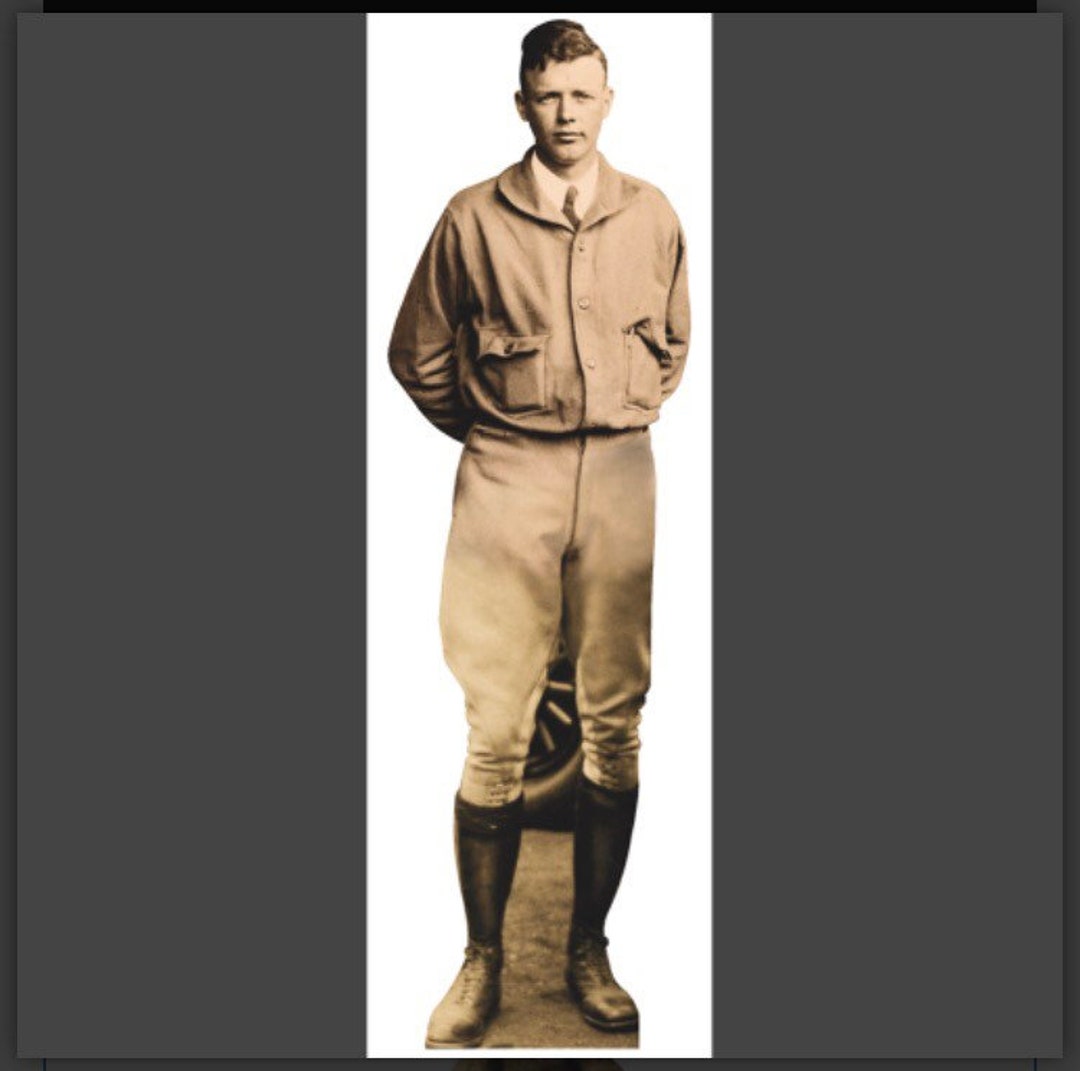 Charles Linbergh Aviator Life Size Cardboard Cutout FREE SHIPPING - Etsy